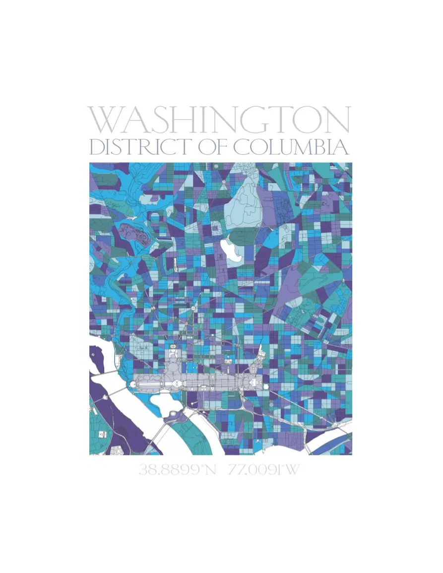 DC PixelMap Notecard | DC History Center Store