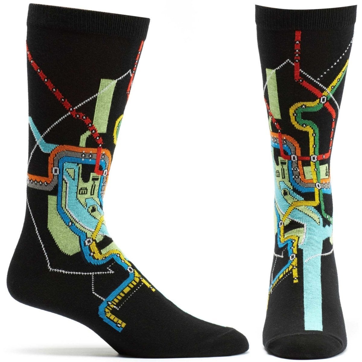DC Metro Subway Map Mens Sock | DC History Center Store